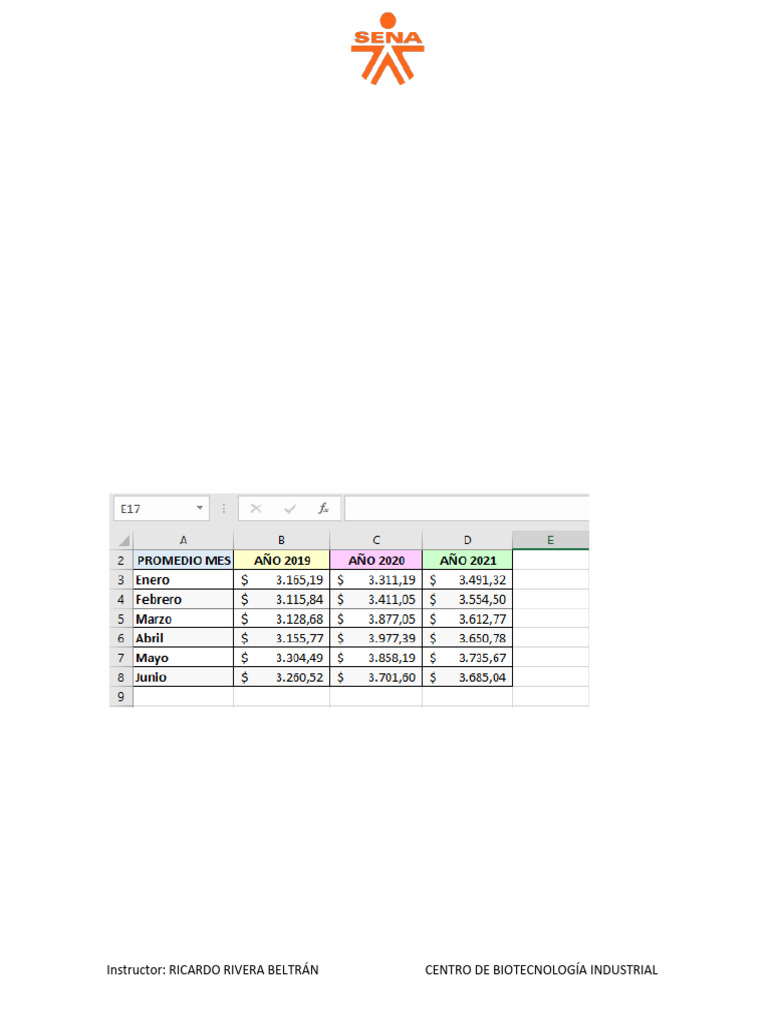 GUÍA DE EXCEL BÁSICO (Gráficos) | PDF