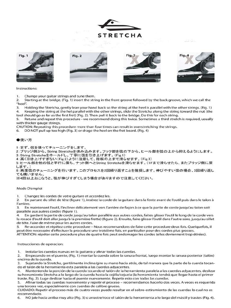 Stretcha Universal Instructions | PDF