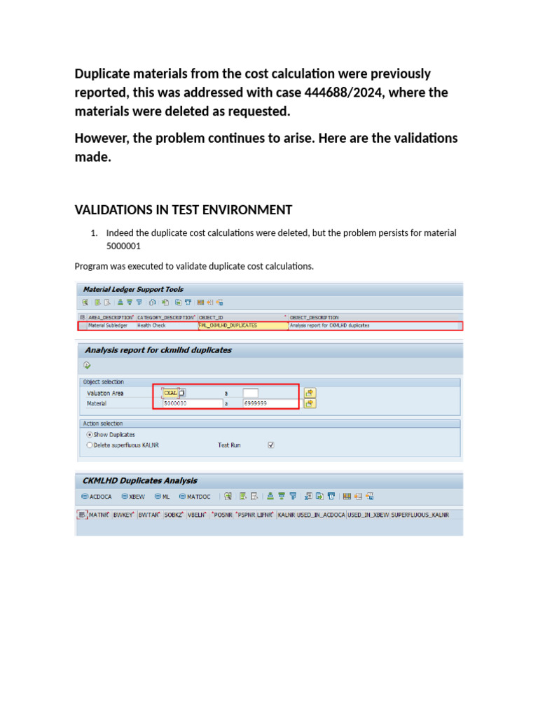 Continuous Error With Cost Calculation in Material Ledger | PDF