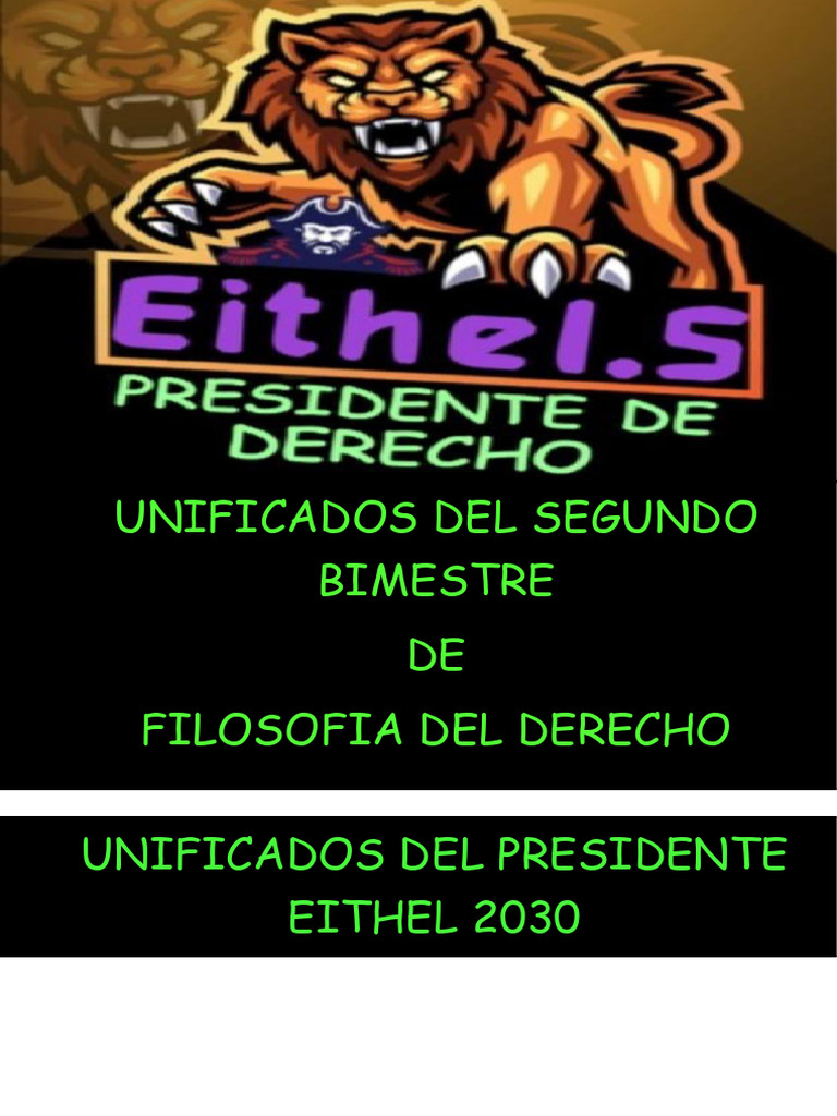 Unif. Filosofia de Derecho 2B - Eithel 2024 | PDF