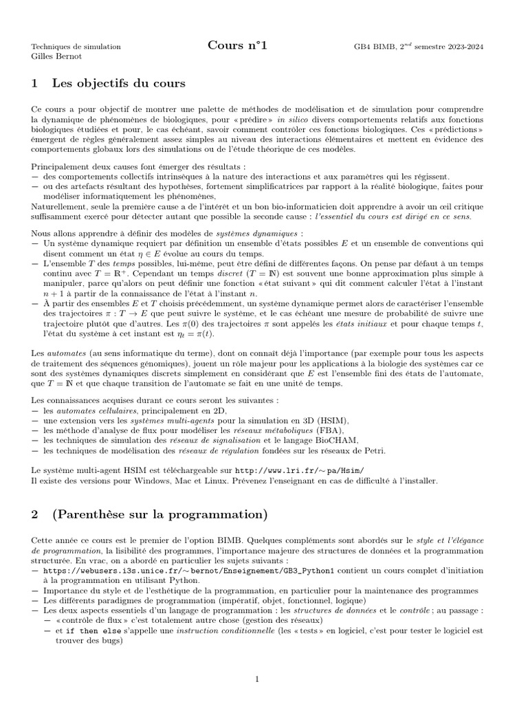 Cours 01 | PDF