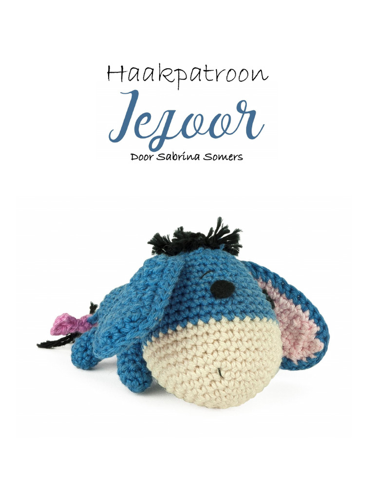 Crochet Pattern Eeyore Nederlands | PDF