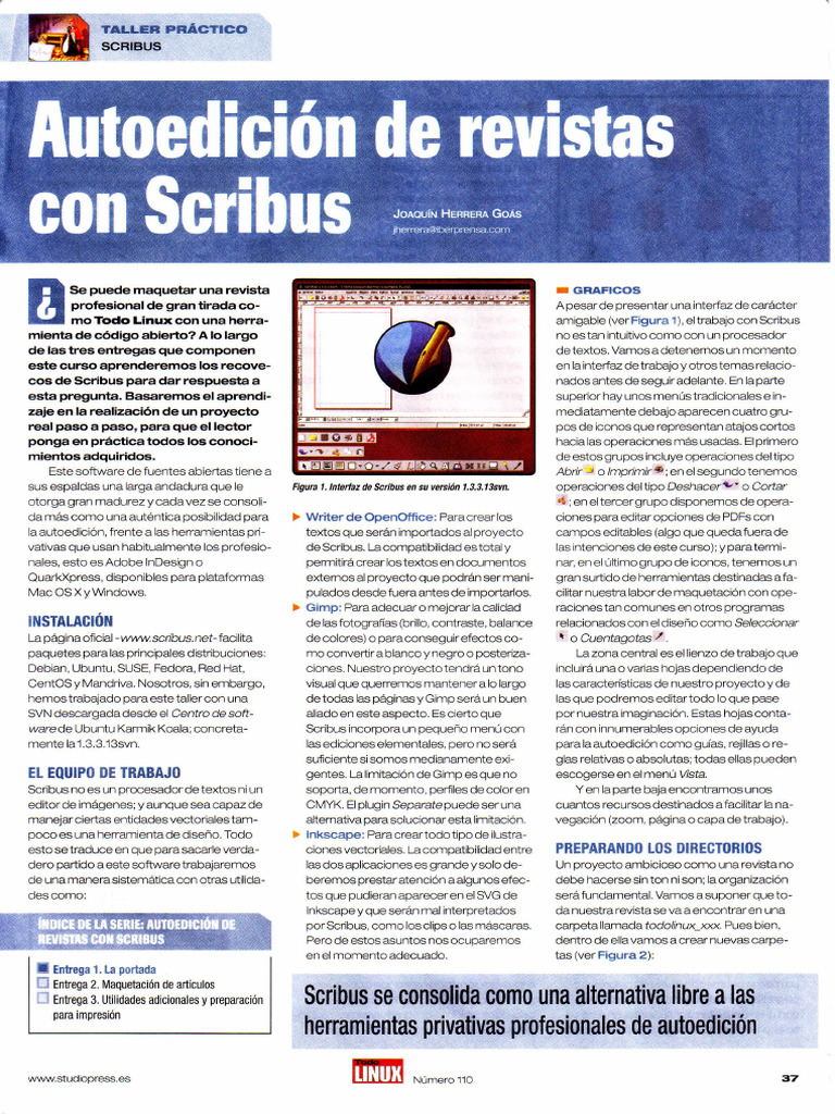 Autoedición de Revistas Con Scribus | PDF