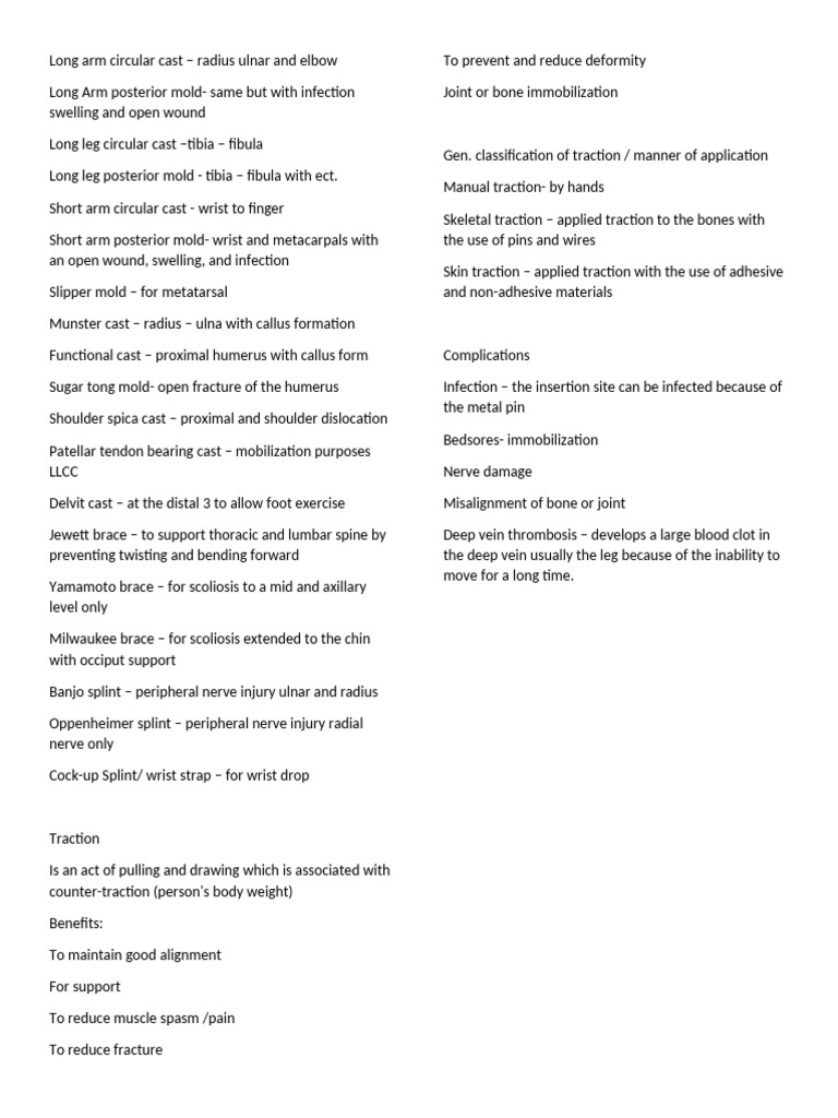 Long Arm Circular Cast | PDF