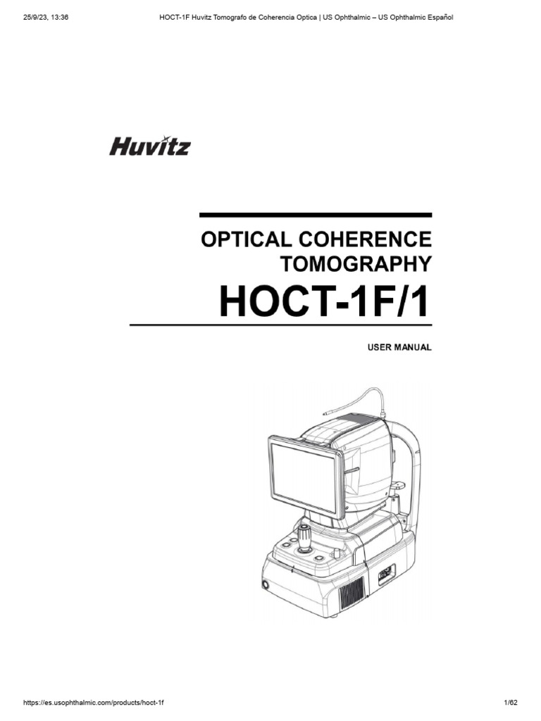 HOCT-1F Huvitz Tomografo de Coherencia Optica - US Ophthalmic - US ...
