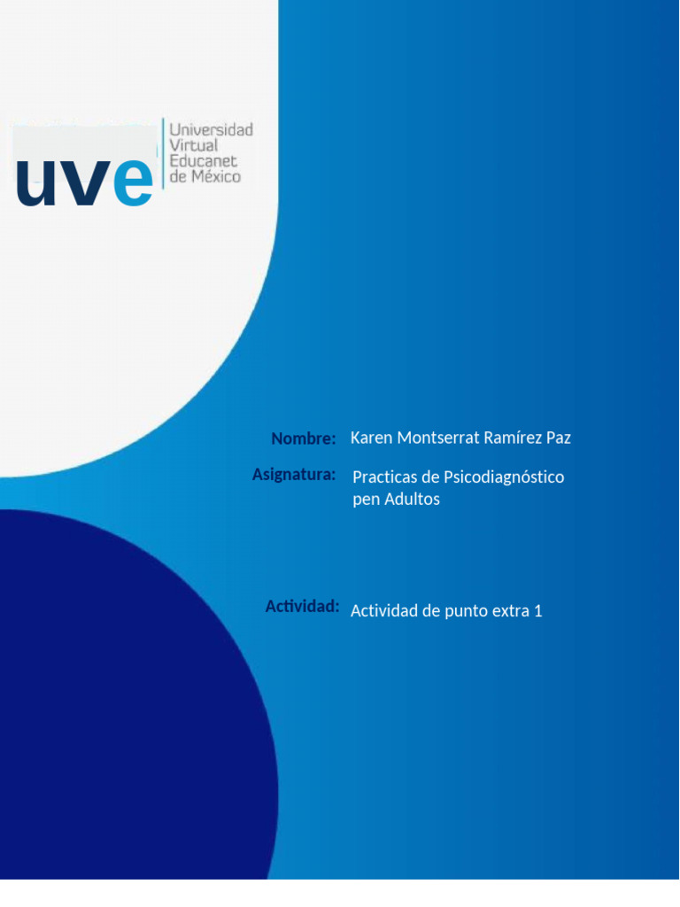 Actividad de Punto Extra 1 | PDF