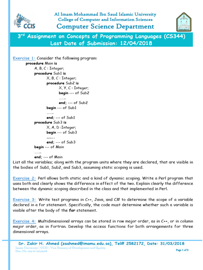3rd Assignment For CS344 | PDF