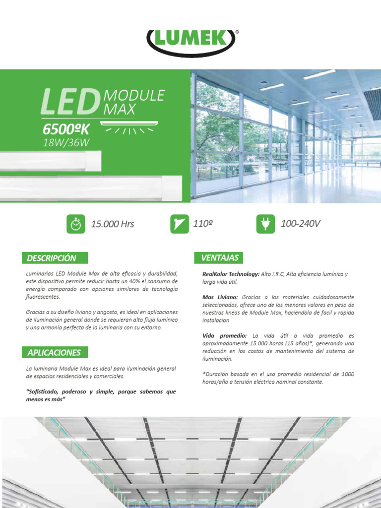 Ficha Técnica Led Eco Module Max | PDF