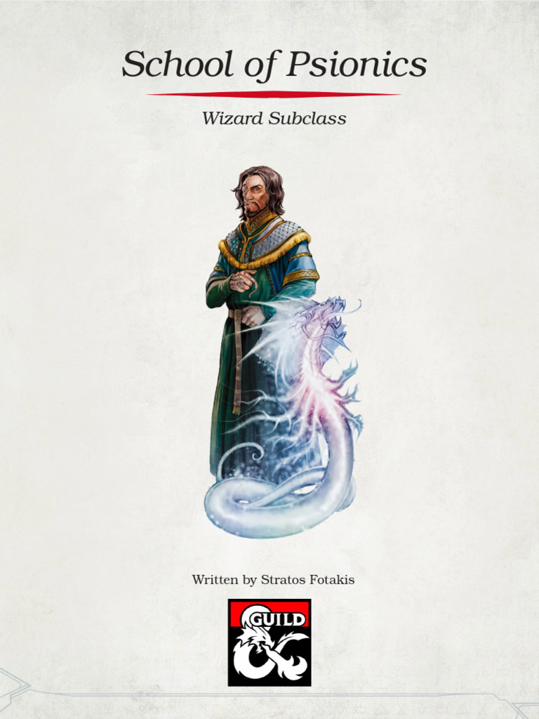School of Psionics 5e | PDF