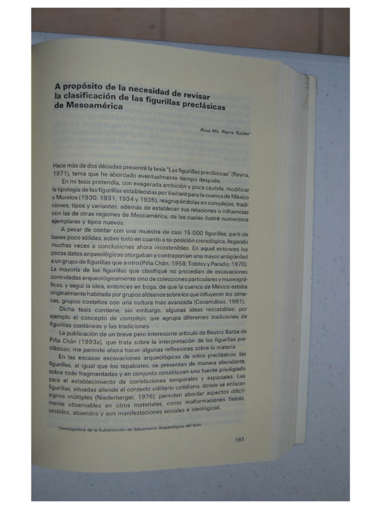 Rosa Reyna Robles - A Propósito de La Necesidad de Revisar La Clasificación de Las Figurillas ...