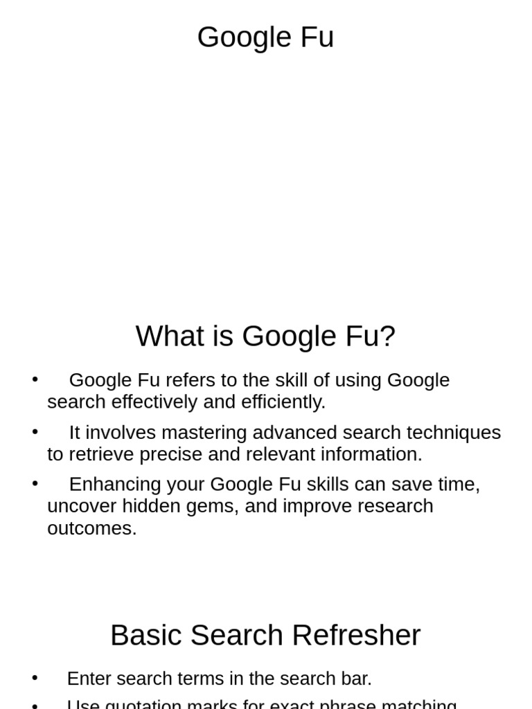 Google Fu | PDF