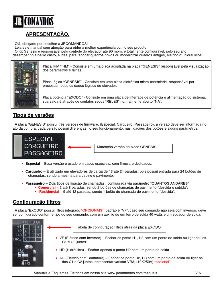 Manual Genesis-V6.0 | PDF