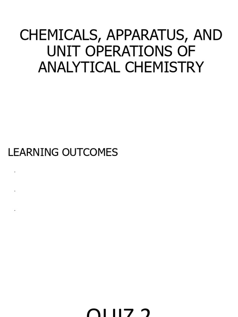 Apparatus Anal Chem 2 | PDF