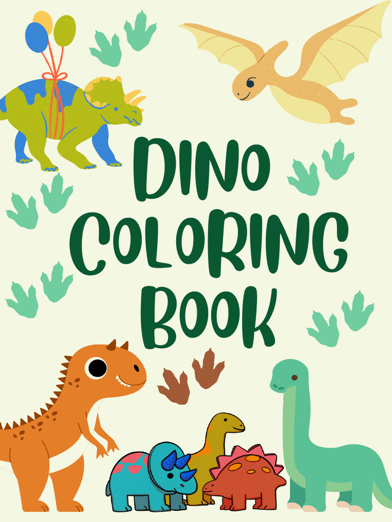 Dinosaur Coloring Book | PDF