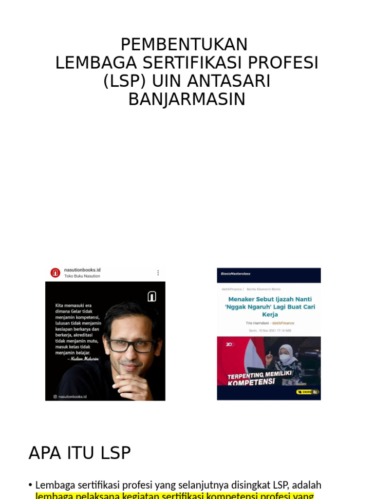 Pembentukan LSP | PDF