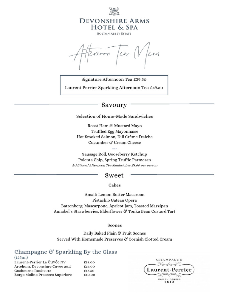 Garden Room Dev Afternoon Tea Menu | PDF