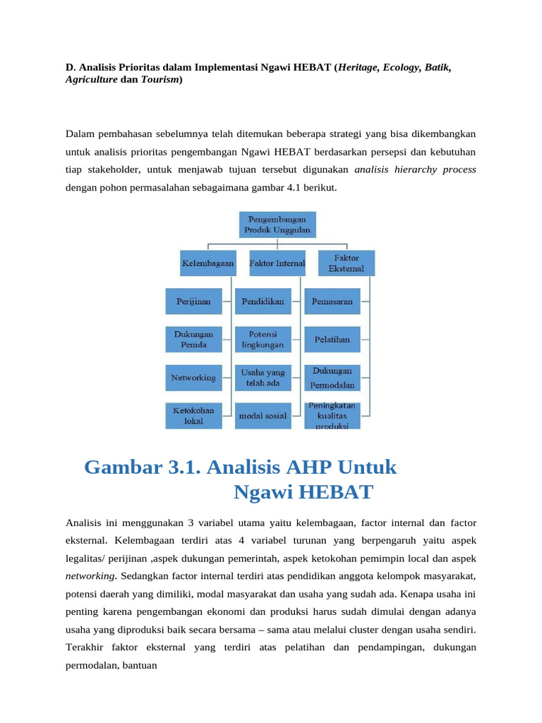 Contoh Analisis AHP | PDF