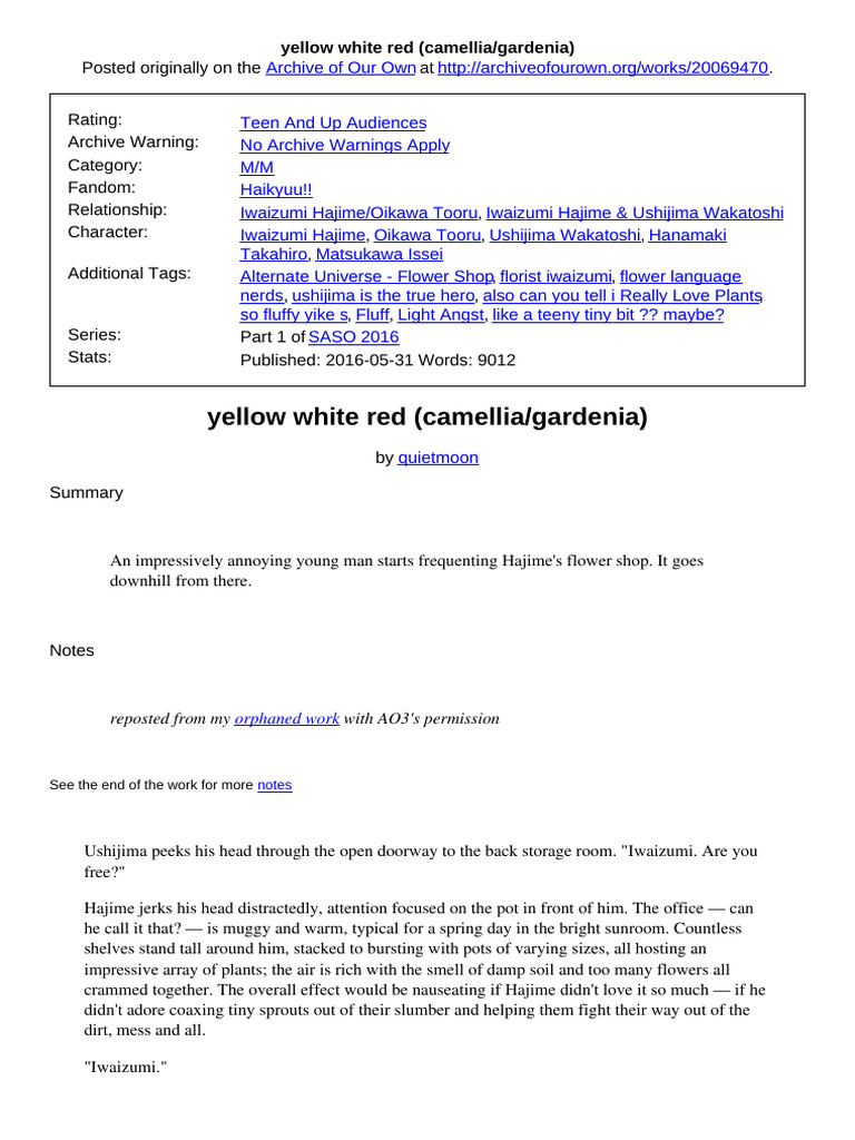 Yellow White Red | PDF