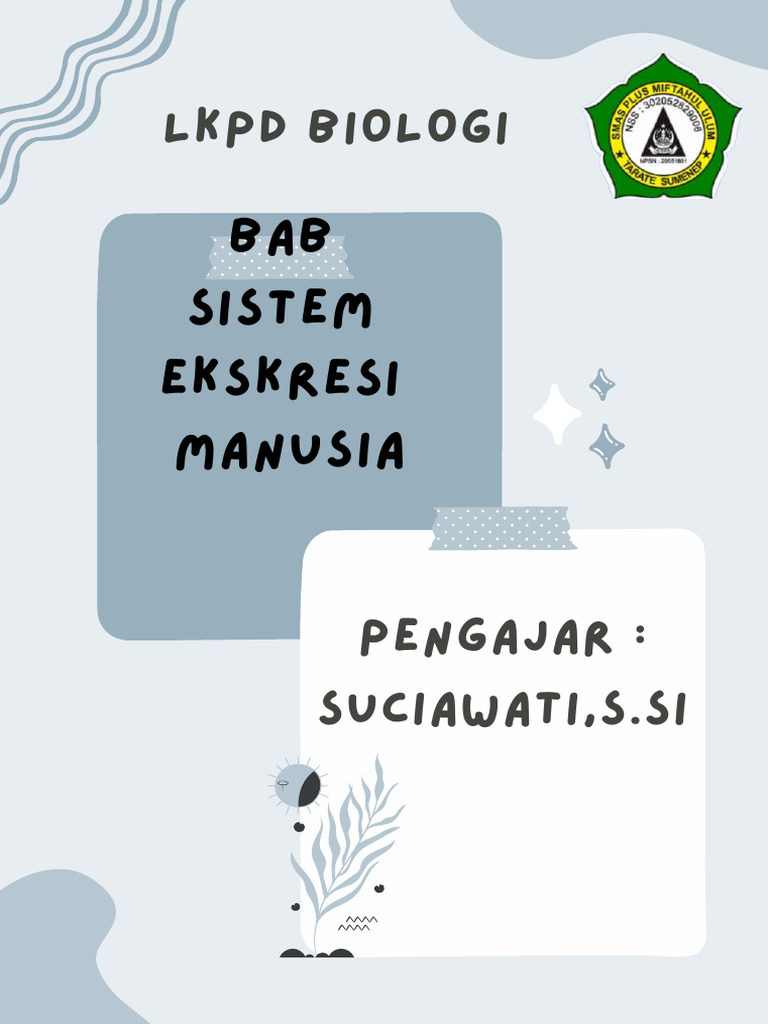 LKPD Sistem Ekskresi (Kulit, Hati, Paru-Paru) Manusia | PDF