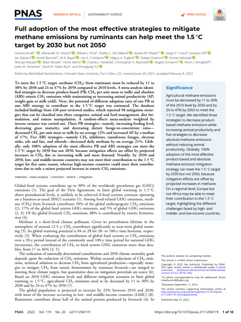 Methane Mitigation Pdf