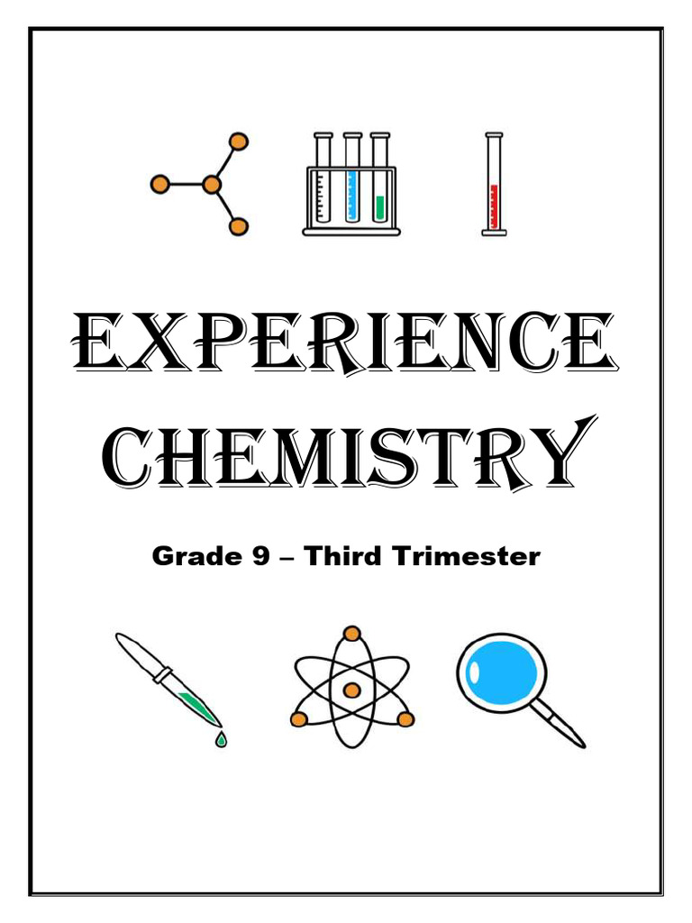Chemistry Booklet G.9 T.3 2023-2024 - Final Unsolved | PDF