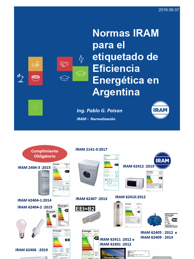 I.3 - Pablo Paisan Iram - Normas Iram para Etiquetado de Ee 0 | PDF