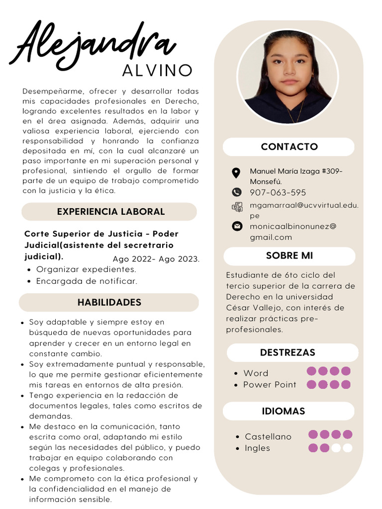 Alejandra Alvino - CV | PDF