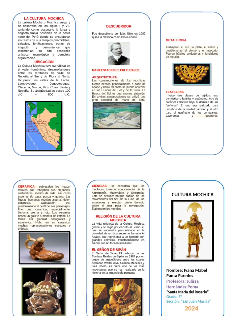 La Cultura Mochica | PDF