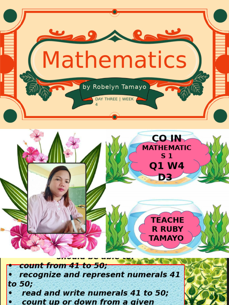 in Mathematics Q1 W4 Teacher Ruby Demo Final | PDF | Teaching | Human ...