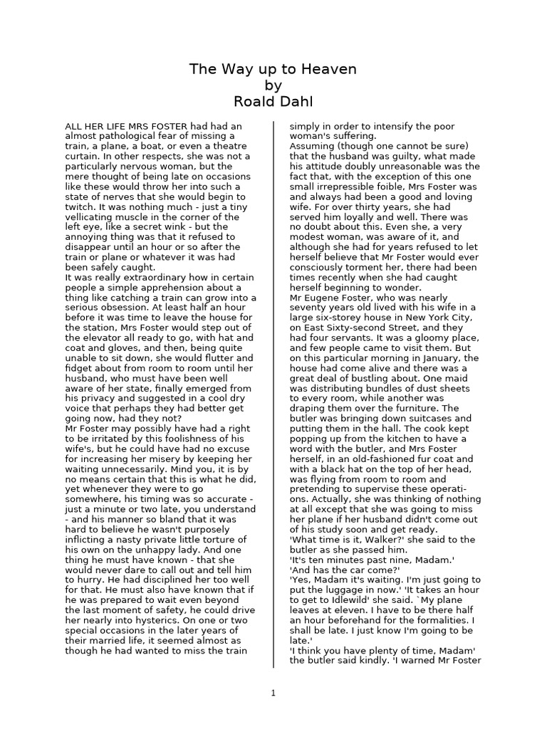 The Way Up To Heaven | PDF