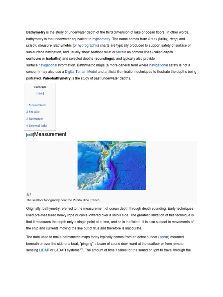 Bathymetry | PDF | Visualization (Graphics) | Geography