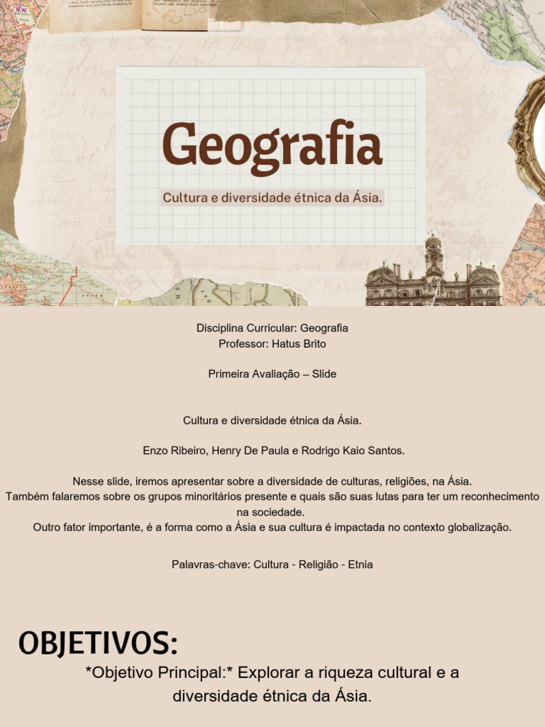 Beige Scrapbook Geography Presentation | PDF