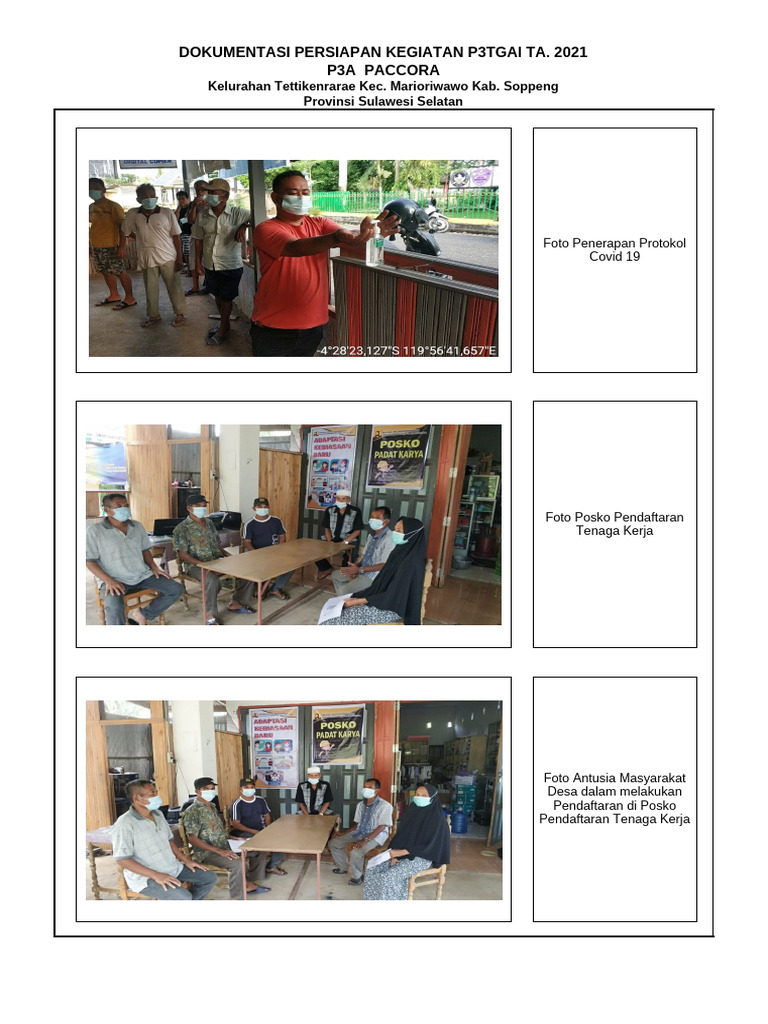 Format Foto Untuk Kelengkapan Laporan KMB Dan Ass KMB Bulan Ke 2 | PDF