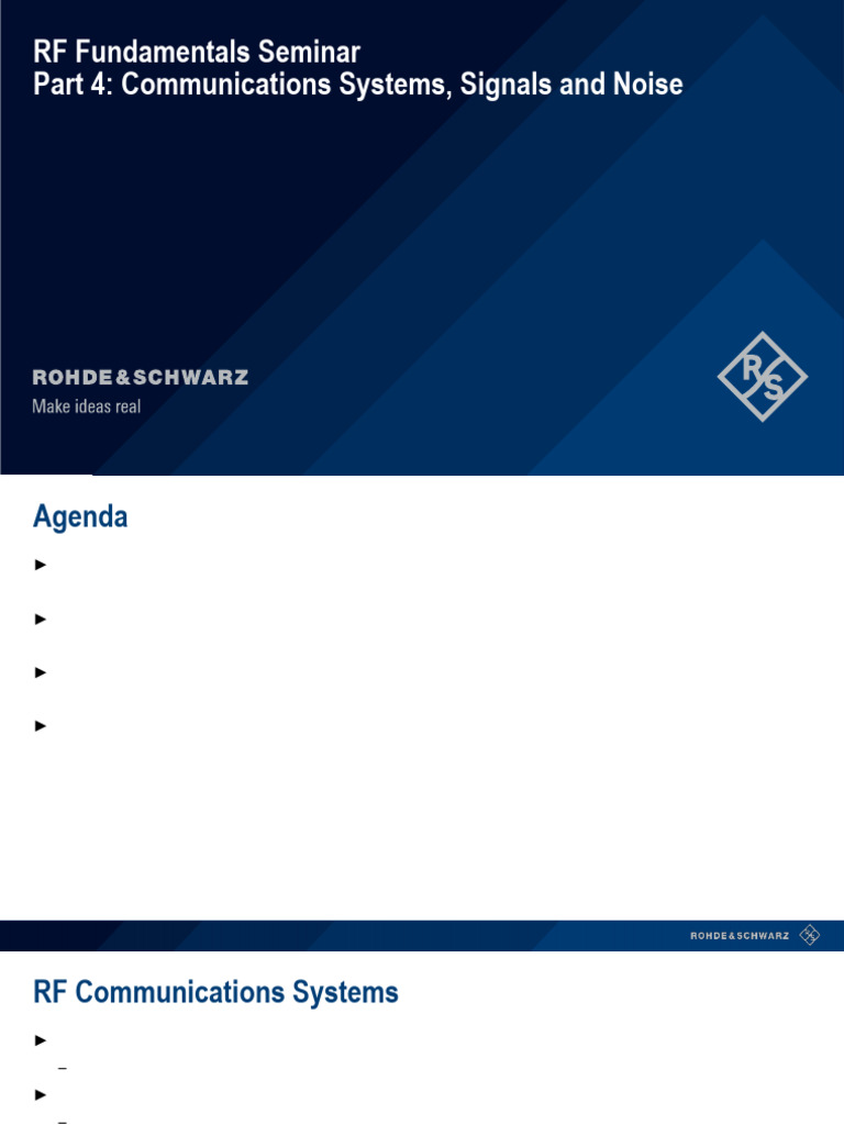 RF Communication Systems Overview | PDF | Modulation | Frequency Modulation