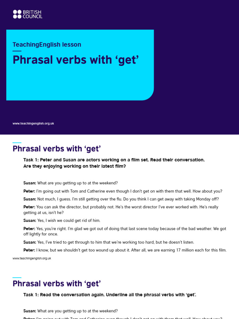 Phrasal_verbs_get_Presentation_0 | PDF