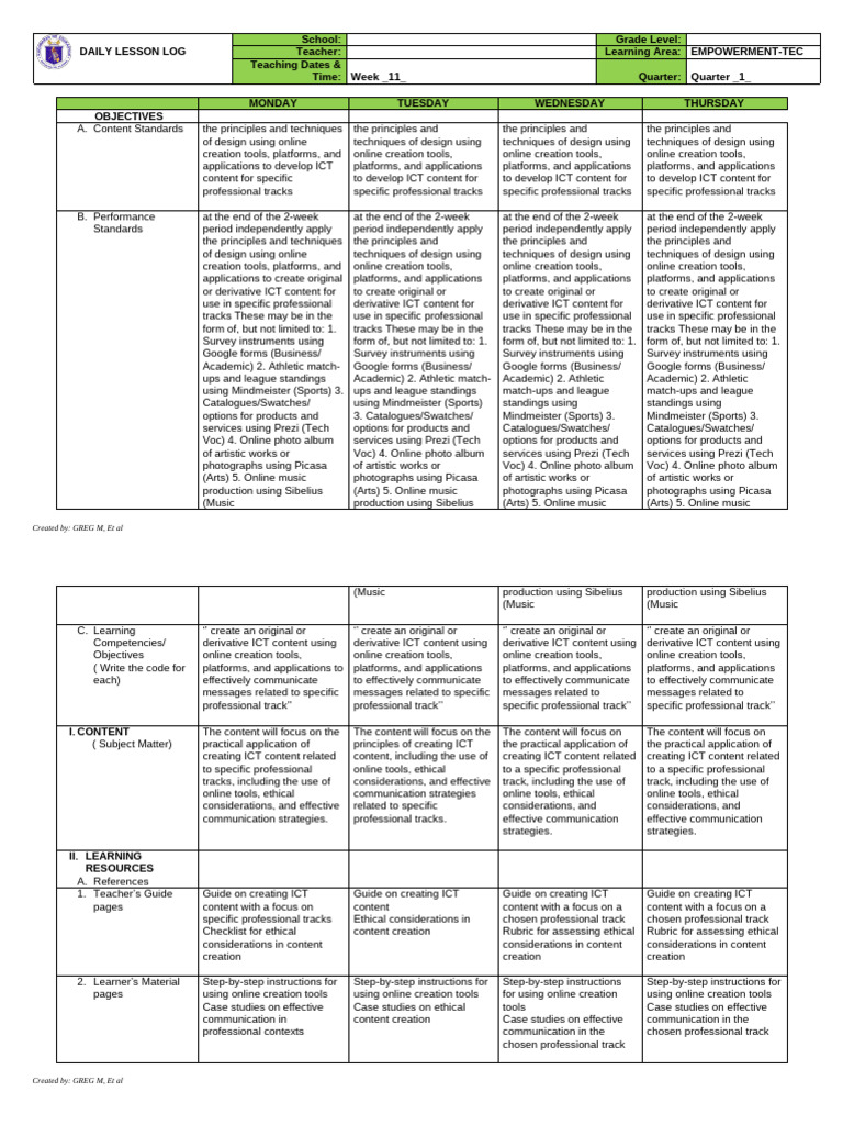 Empowerment-Tec Q1 WK11 | PDF