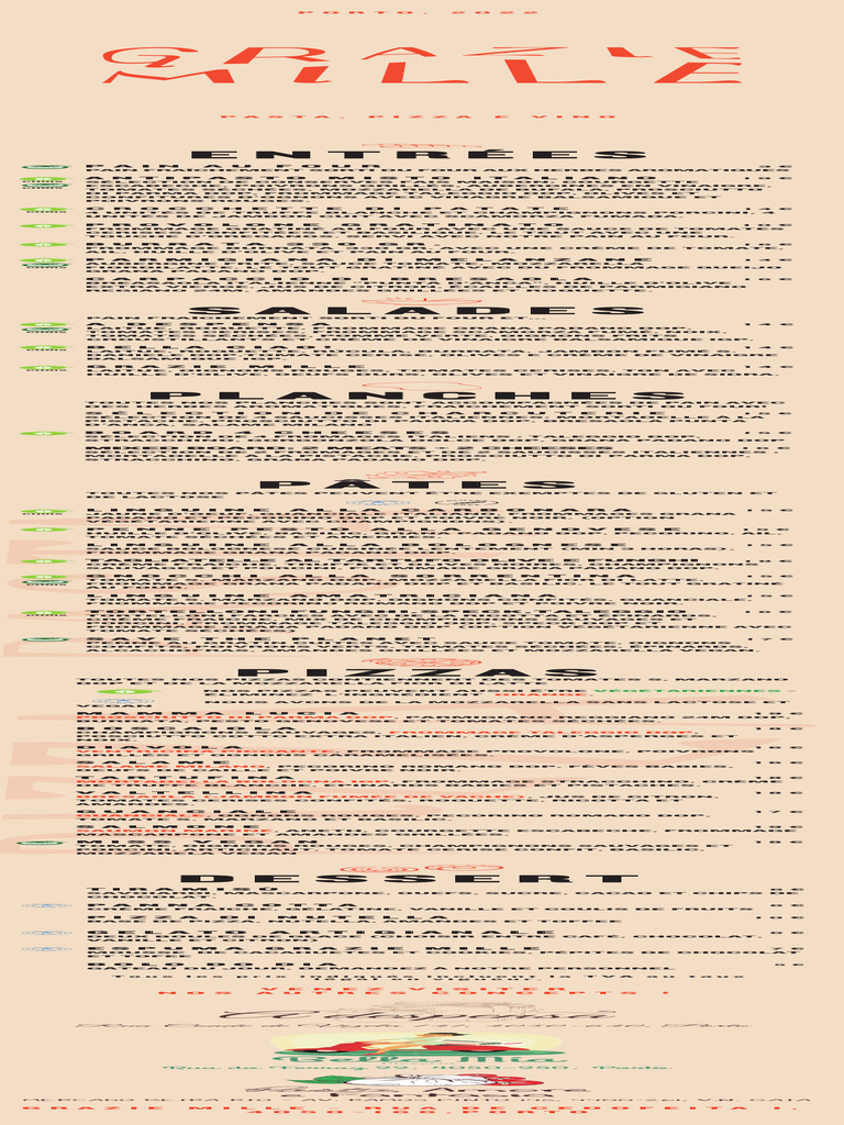 Menu GM V3 Fra | PDF