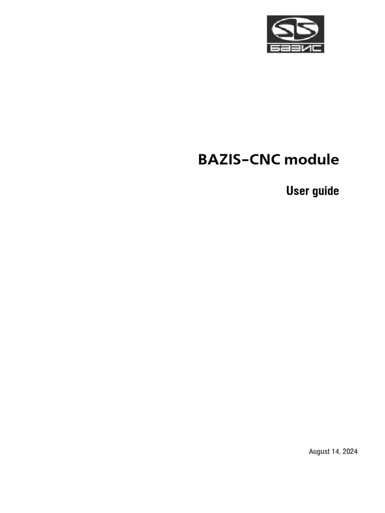 BAZISCNC Module: User Guide | PDF
