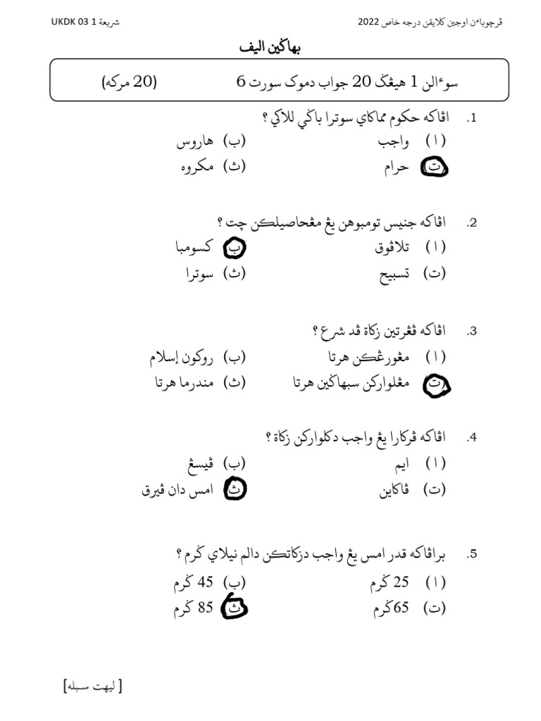 Ukdk Syariah 1 | PDF