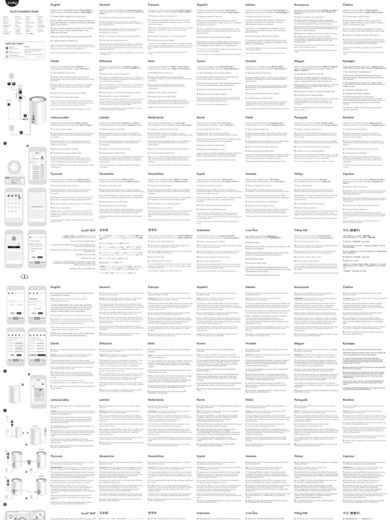 Mesh Quick Installation Instructions | PDF