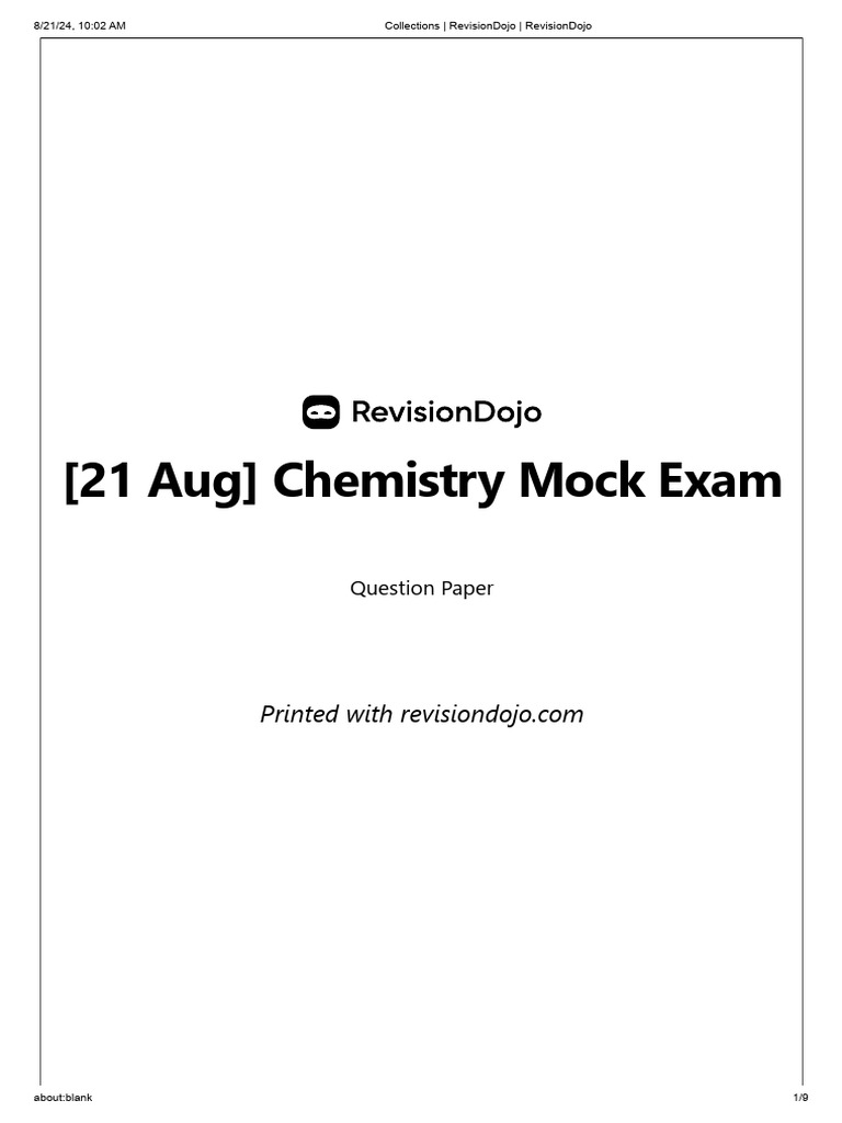 Collections - RevisionDojo - RevisionDojo | PDF