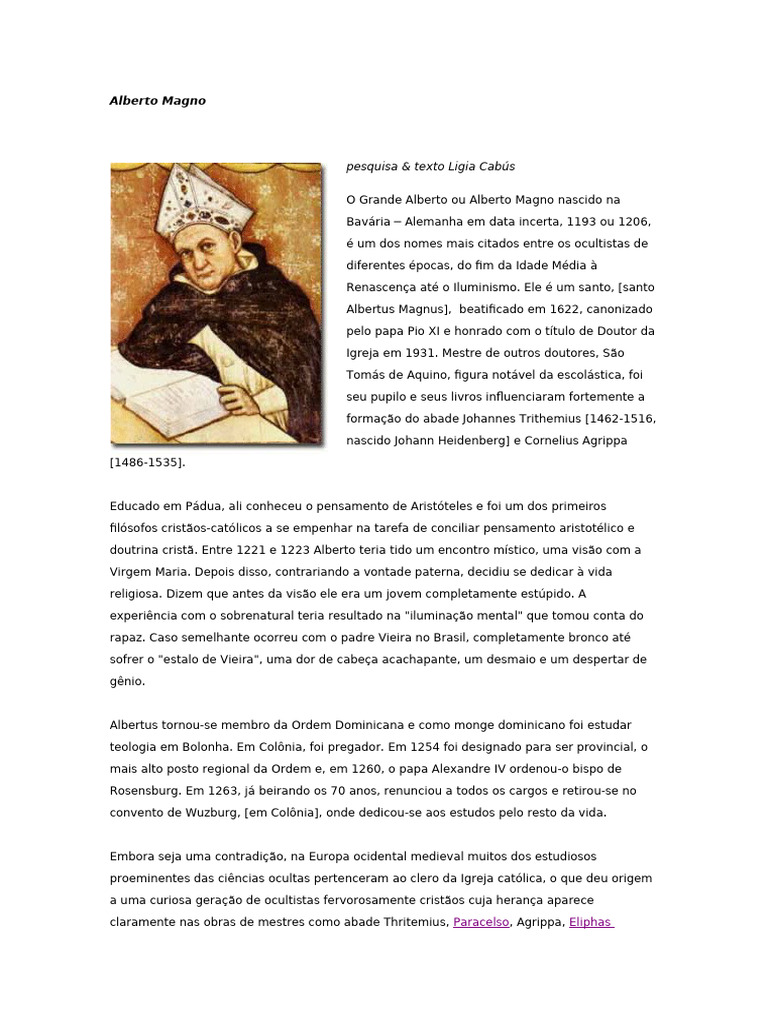 Alberto Magno | PDF
