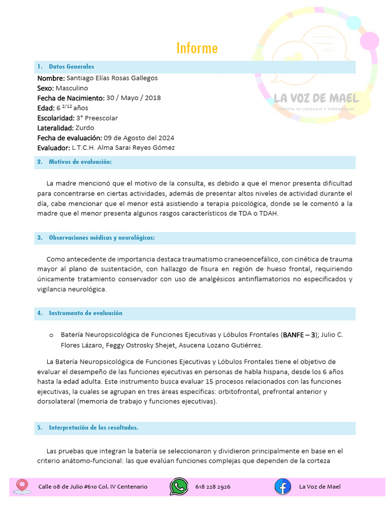 Informe de Resultados - BANFE-3 | PDF