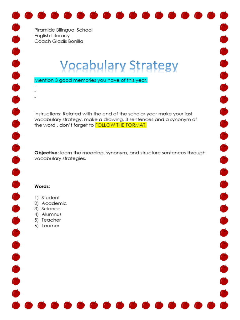 Vocabulary Strategy ..... | PDF
