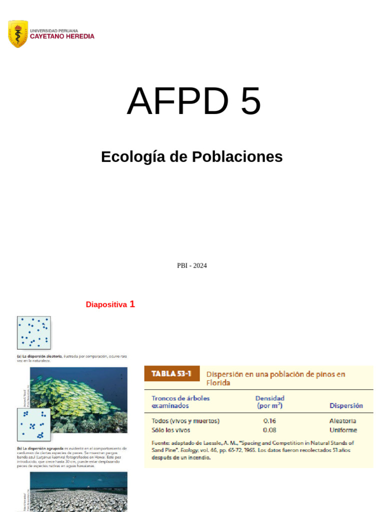 AFPD 5 ECOLOGIA DE POBLACIONES | PDF