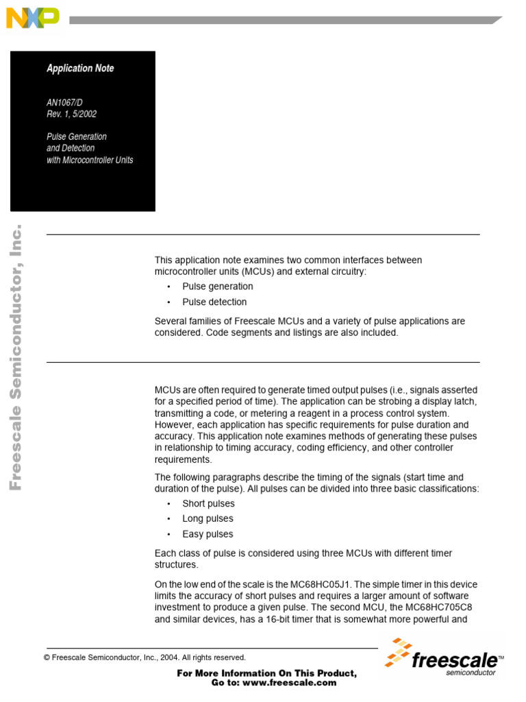 AN1067 | PDF | Microcontroller | Computer Engineering