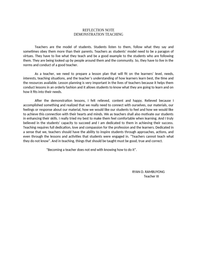 REFLECTION-NOTE | PDF