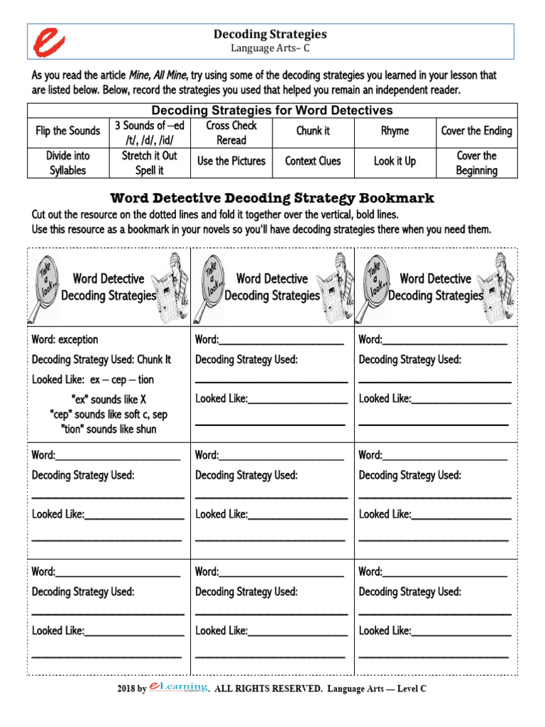Decoding Strategies-Bookmark | PDF