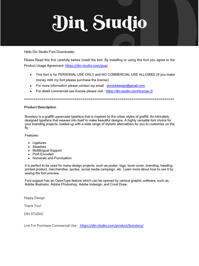 Important Information About This Font !! Please Read Me !! | PDF ...