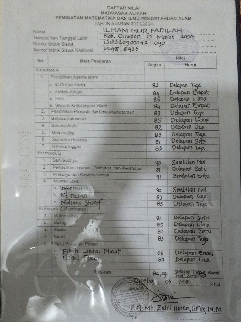 Student Academic Report 2 | PDF